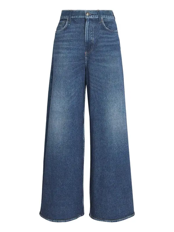 Rag & Bone Sofie Wide-leg Trousers - Blue