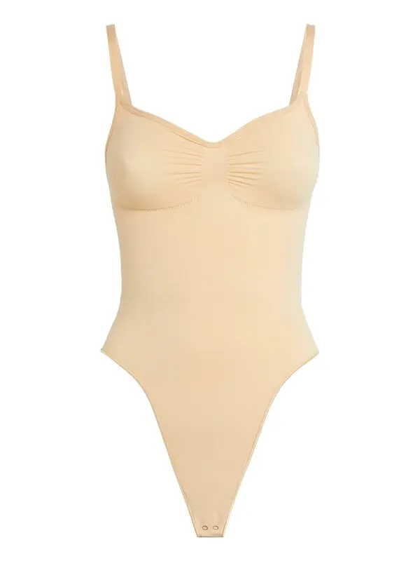 SKIMS Sculpt Thong Bodysuit - Beige
