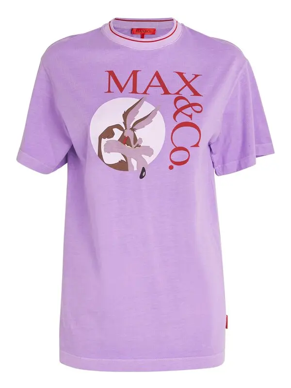 Max & Co. X Looney Tunes Wile E. Coyote Graphic T-shirt - Beige