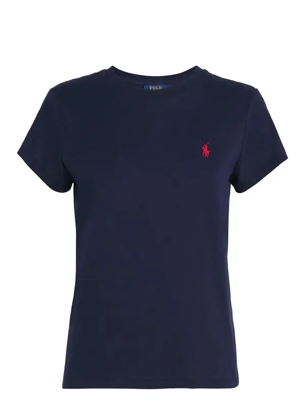 Polo Ralph Lauren Embroidered Pony Cotton T-shirt - Navy