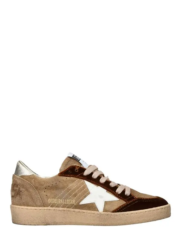 GOLDEN GOOSE Suede Ball Star Sneakers - Brown