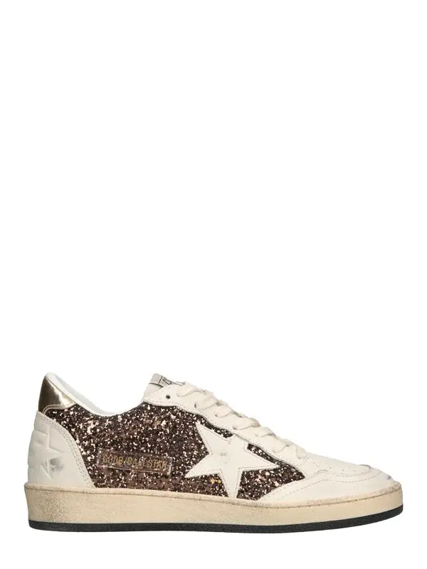 GOLDEN GOOSE Glitter Ball Star Sneakers - White