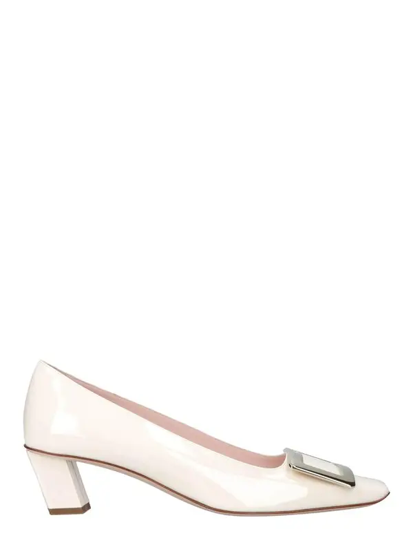 ROGER VIVIER Décolleté Belle Vivier 45 Pumps - Ivory