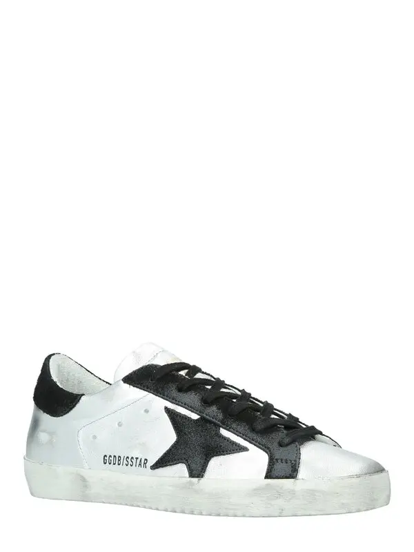 GOLDEN GOOSE Superstar Leather Sneakers - Silver