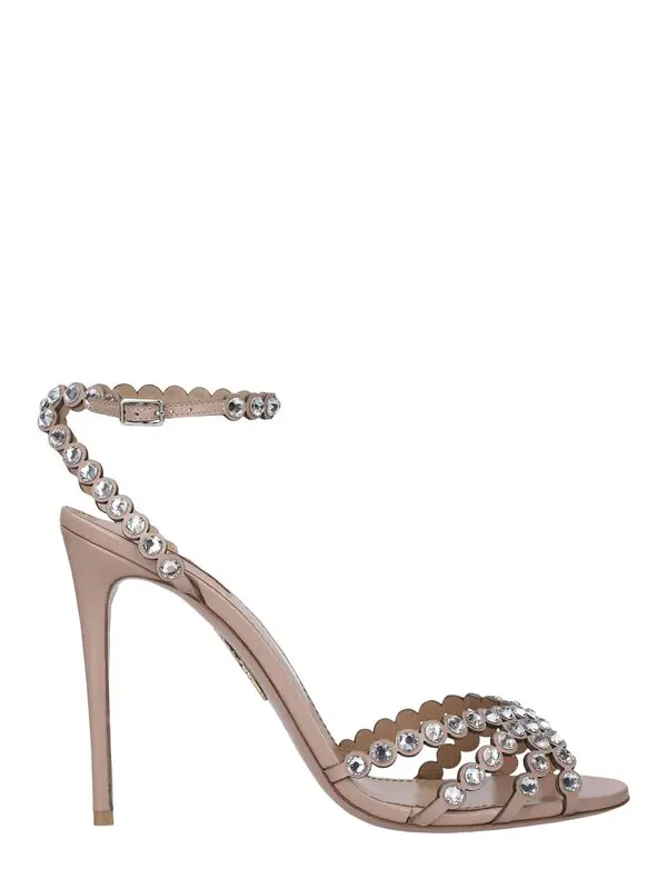 AQUAZZURA Crystal-embellished Tequila Sandals 105 - Pink