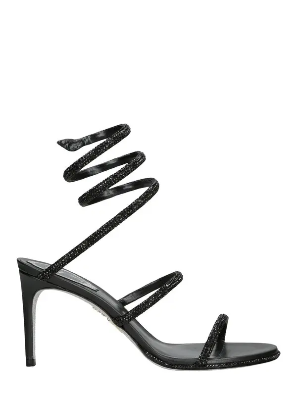 Rene Caovilla Embellished Cleo Sandals - Black