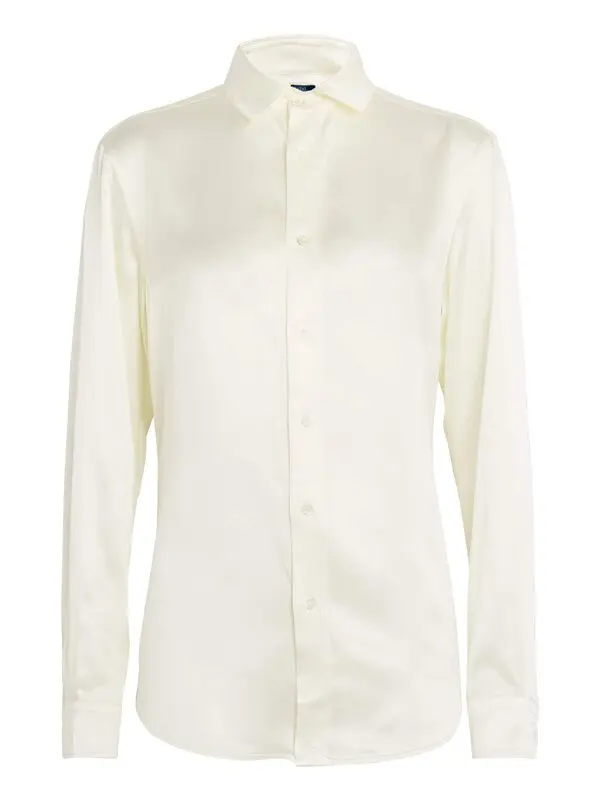 Polo Ralph Lauren Mulberry Silk Shirt - Ivory