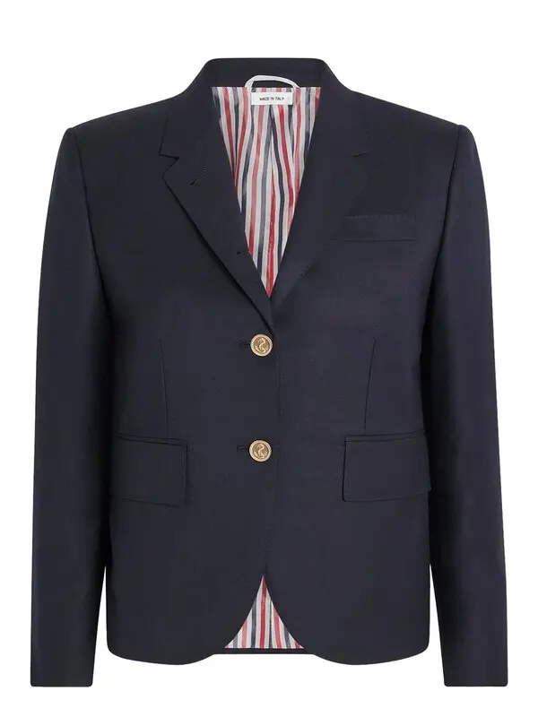 Thom Browne Wool High Armhole Sport Coat - Navy