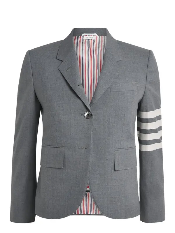 Thom Browne Wool High Armhole Sport Coat - Grey