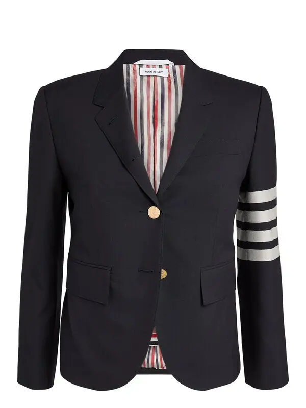 Thom Browne Wool High Armhole Sport Coat - Navy