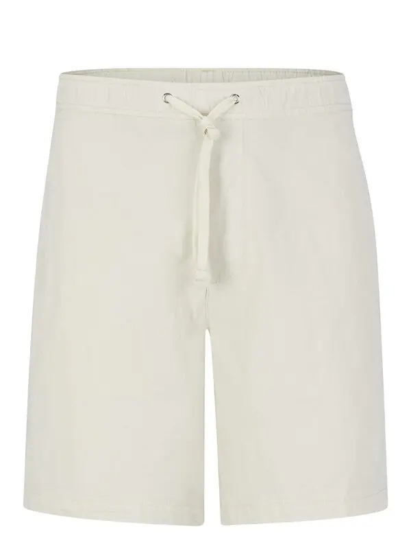BOSS Stretch-cotton Drawstring Shorts - White