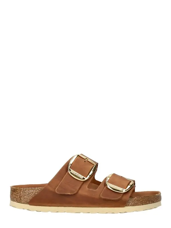 BIRKENSTOCK Arizona Big Buckle Leather Sandals - Brown