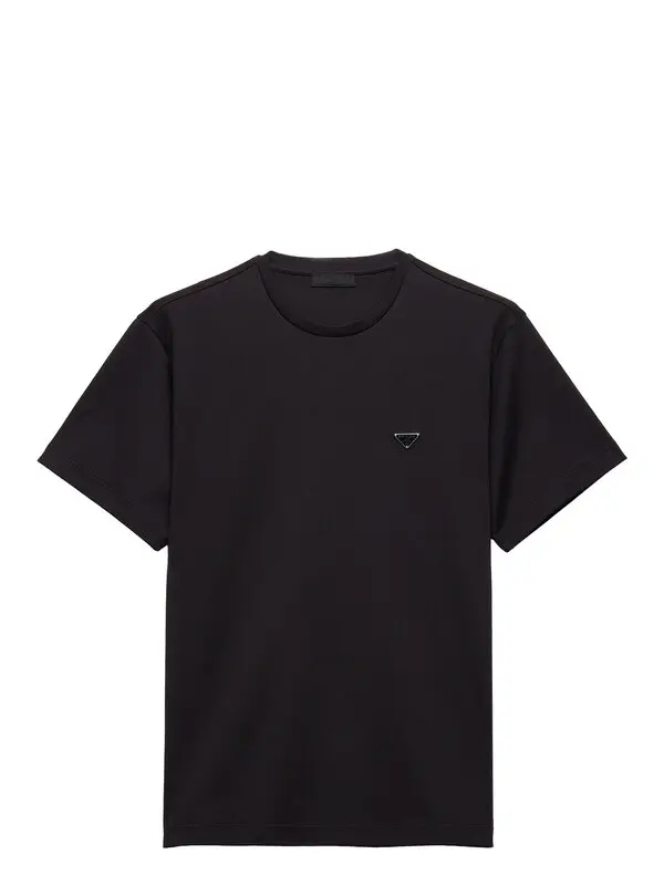 Prada Cotton Logo T-shirt - Black