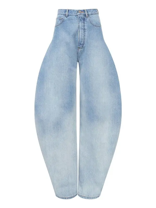Alaïa High-rise Round Jeans - Black