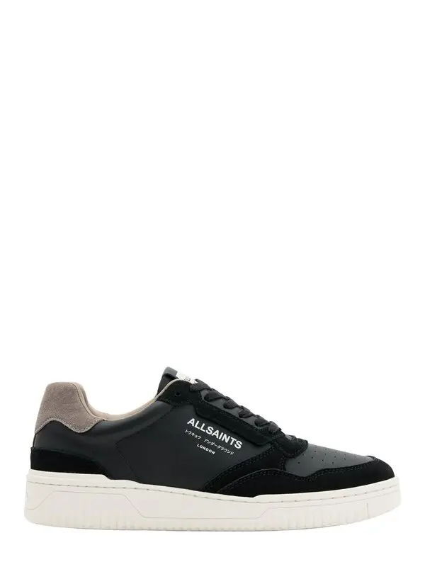 ALLSAINTS Leather Regan Sneakers - Black
