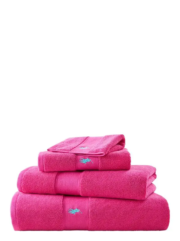 Ralph Lauren Polo Player Bath Towel - Pink