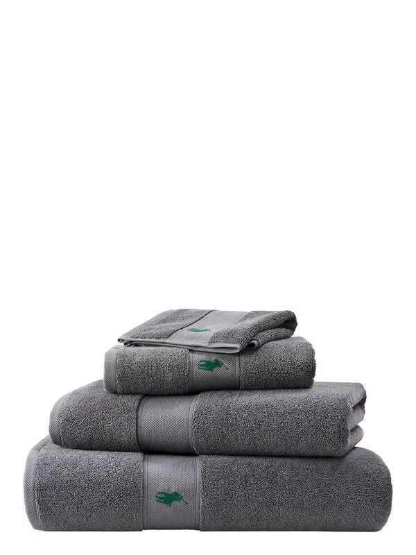 Ralph Lauren Polo Player Bath Towel - Grey