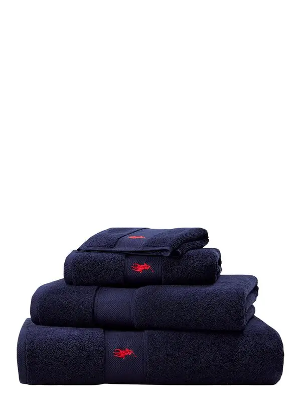 Ralph Lauren Polo Player Bath Towel - Navy