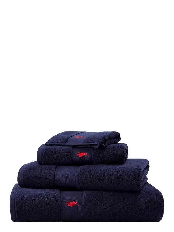 Ralph Lauren Polo Player Face Cloth - Navy