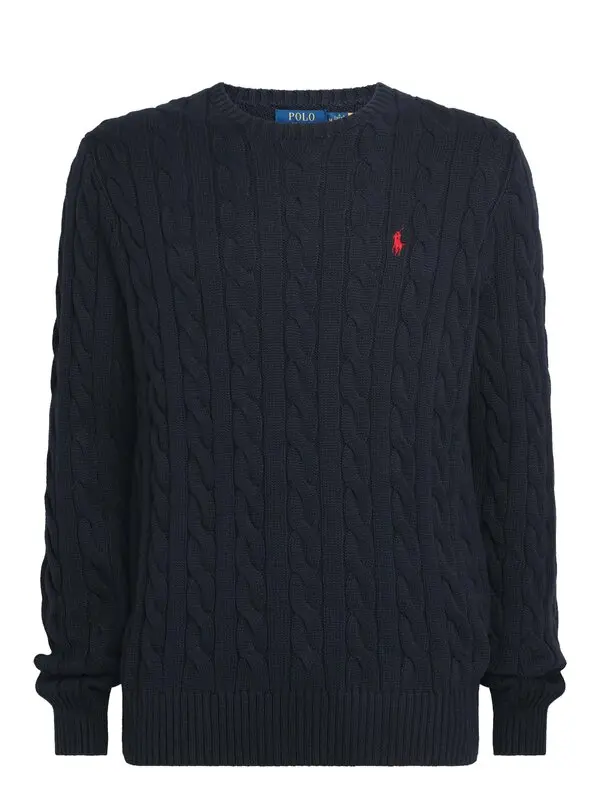 Polo Ralph Lauren Cotton Cable-knit Sweater - Navy