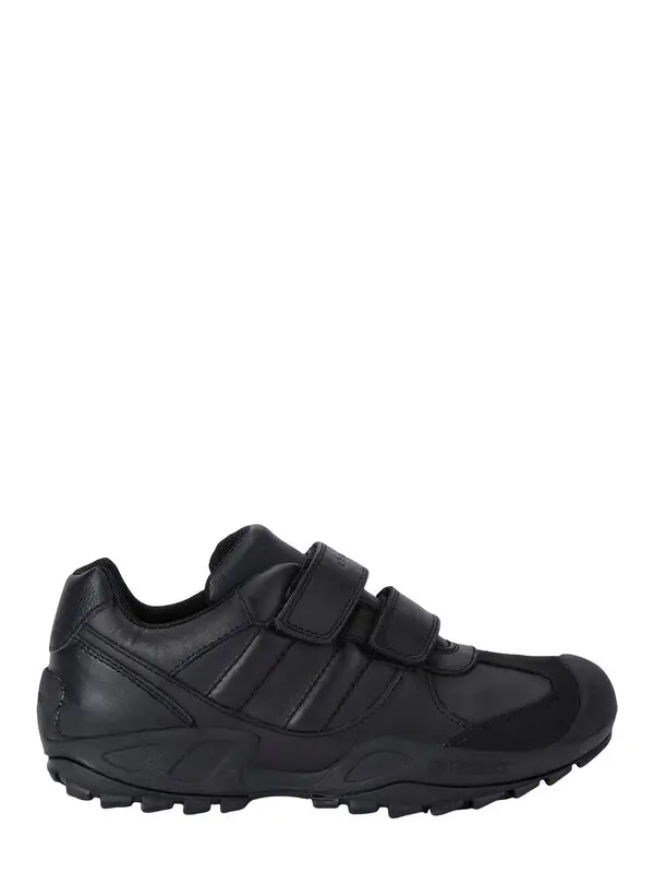 Geox Leather New Savage Sneakers - Black