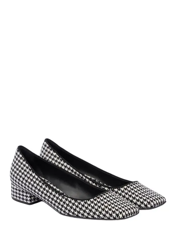 Dolce & Gabbana Houndstooth Pumps - Black