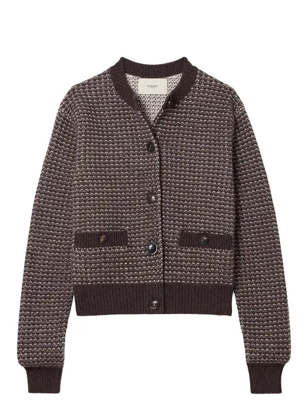 Purdey Rosebank Cashmere Cardigan - Brown