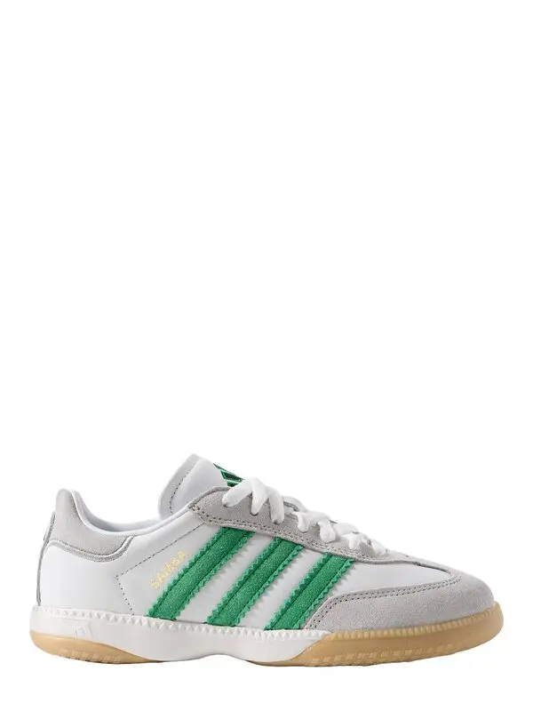 ADIDAS ORIGINALS Samba Mn Leather And Suede Sneakers - White