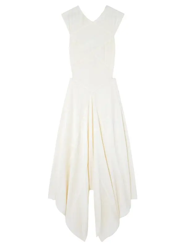 JOSEPH Danube Layered Silk Dress - Neutrals