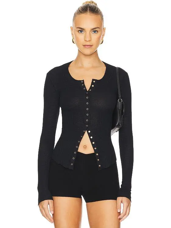 Free People Intimately Fp Going Places Cardigan - Black