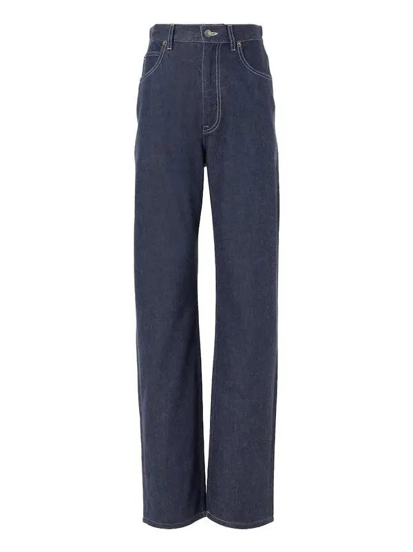 Loro Piana High-rise Wide-leg Jeans - Blue