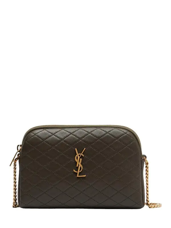 Saint Laurent Gaby Quilted Leather Shoulder Bag - Brown