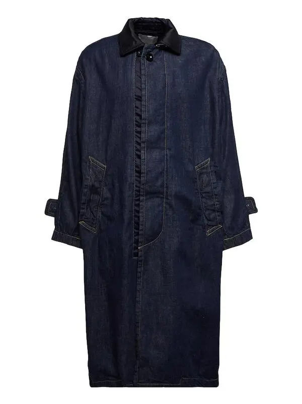 Sacai Denim Coat - Blue