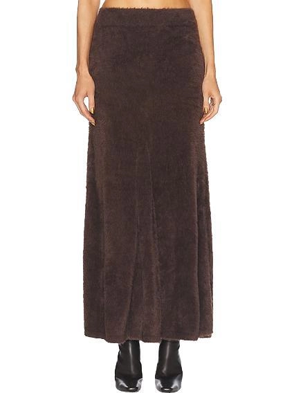 Helmut Lang Knit Maxi Skirt - Espresso