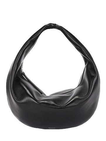 Khaite Olivia Patent Hobo Bag - Black