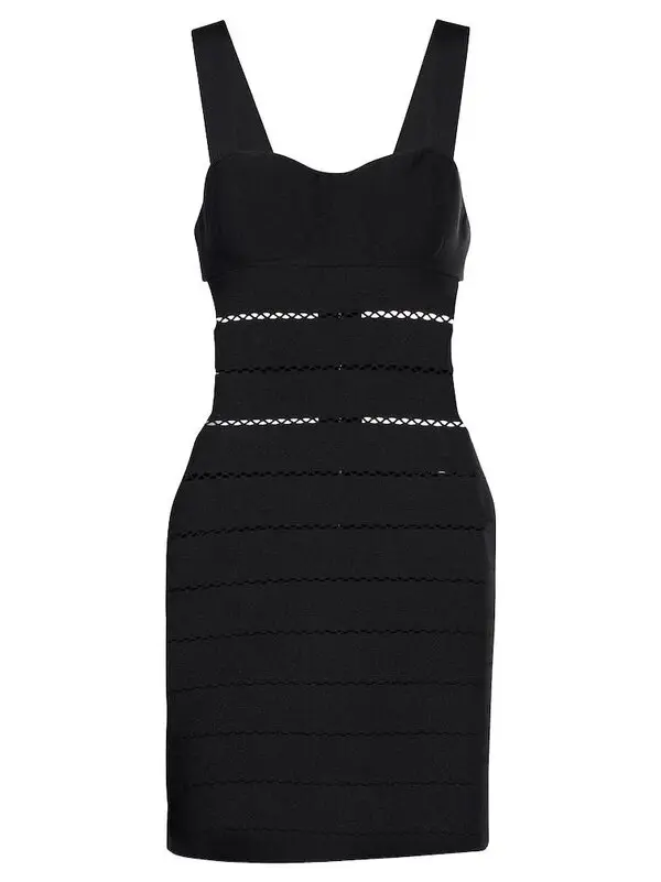 TOM FORD Ribbed Mini Dress - Black
