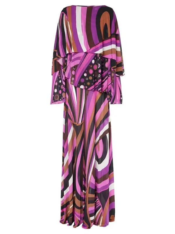 Emilio Pucci Iride Silk Maxi Dress - Multicoloured