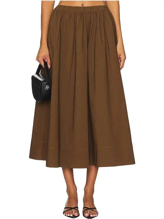 CAMILA COELHO Gurina Skirt - Brown