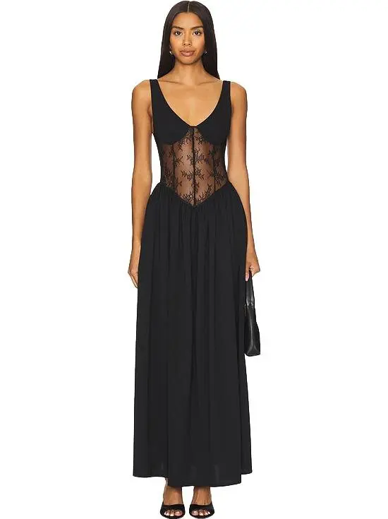 Delfi Eliah Maxi Dress - Black