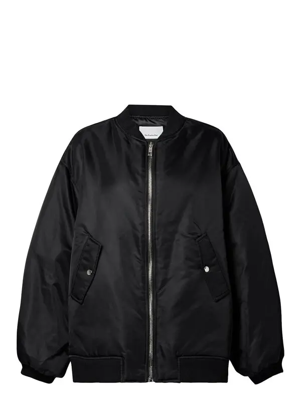 THE FRANKIE SHOP Astra Shell Bomber Jacket - Black