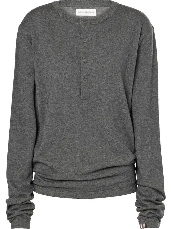 Extreme Cashmere N°370 Herman Cotton And Cashmere Sweater - Grey