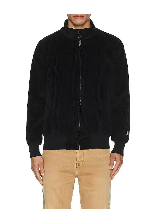 SCHOTT Corduroy Bomber Jacket - Black