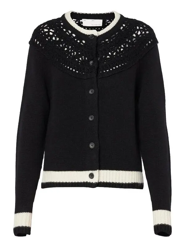XU ZHI Wool-blend Cardigan - Black