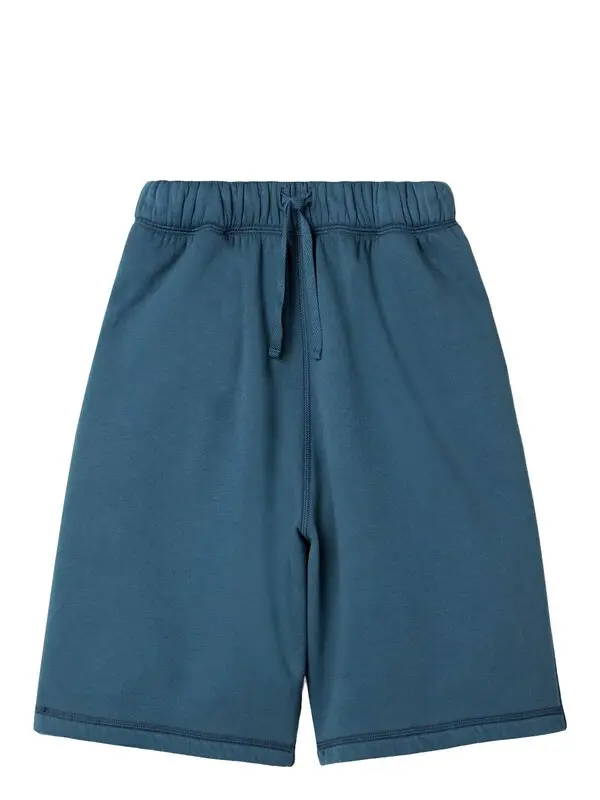 THE ROW Stanton Cotton-blend Jersey Shorts - Blue
