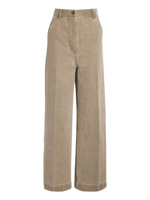 YVES SALOMON Wide-leg Jeans - Green