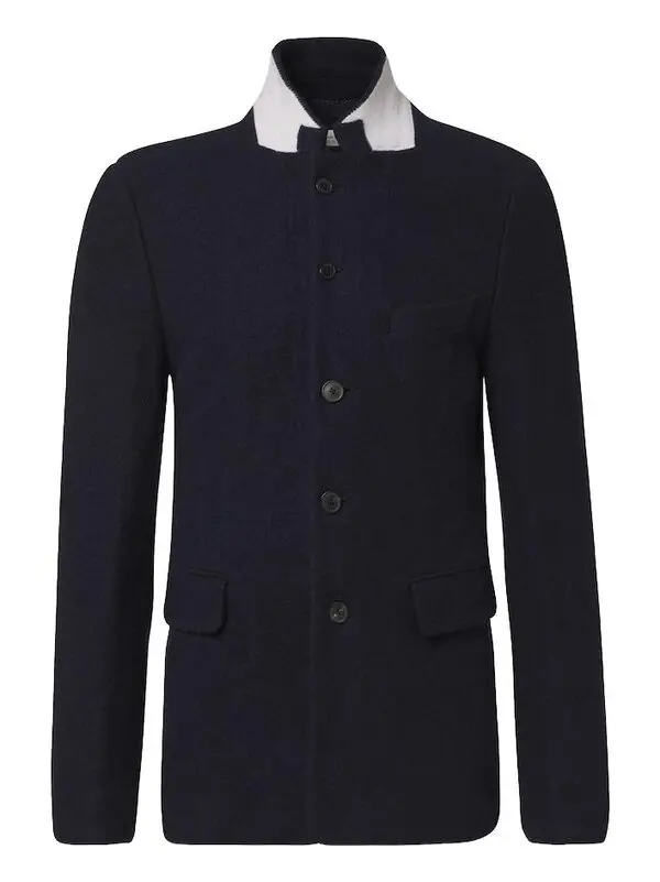 Dries Van Noten Wool Blazer - Blue