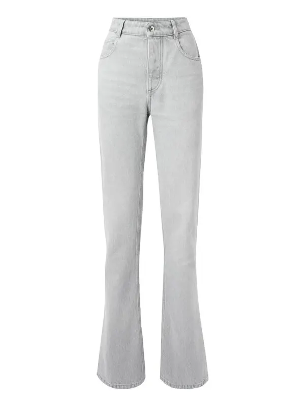 Bottega Veneta High-rise Straight-leg Jeans - Gray