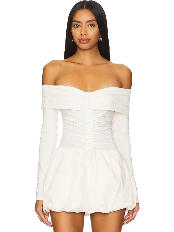 THE LINE BY K Lunar Bodysuit In . Also - Cream