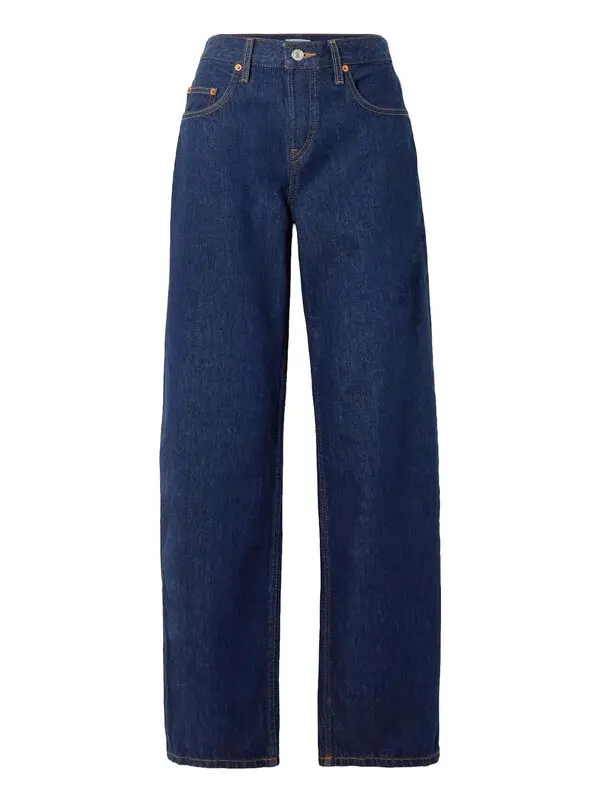 RE/DONE High-rise Tapered Jeans - Blue