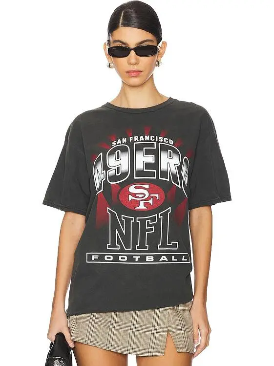 Junk Food 49ers Chrome Vintage Tee In . Also - Charcoal